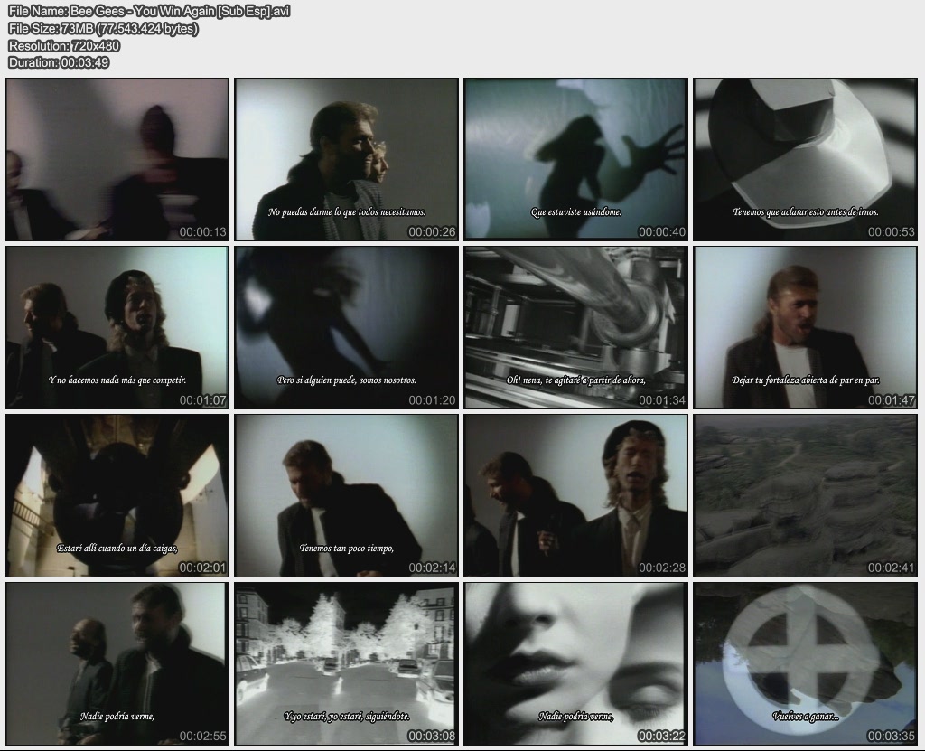Mis Videos Subtitulados: Bee Gees - You Win Again